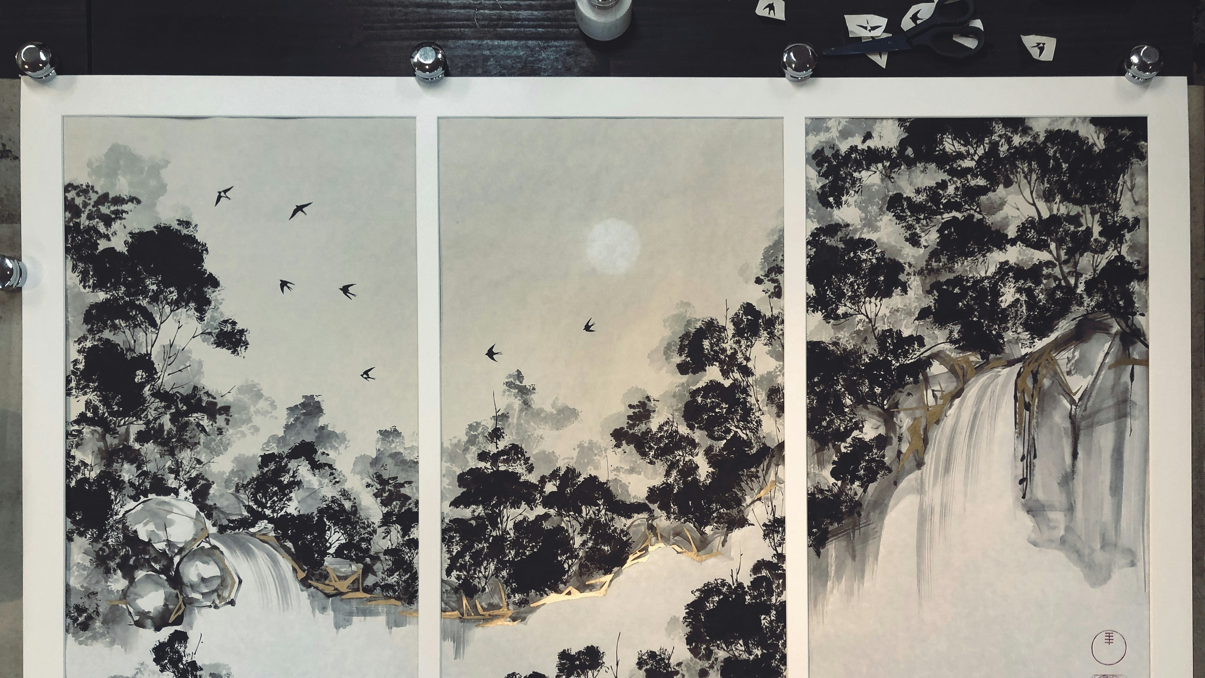 Learn Japanese Ink Painting with Shukou in Japan | VAWAA