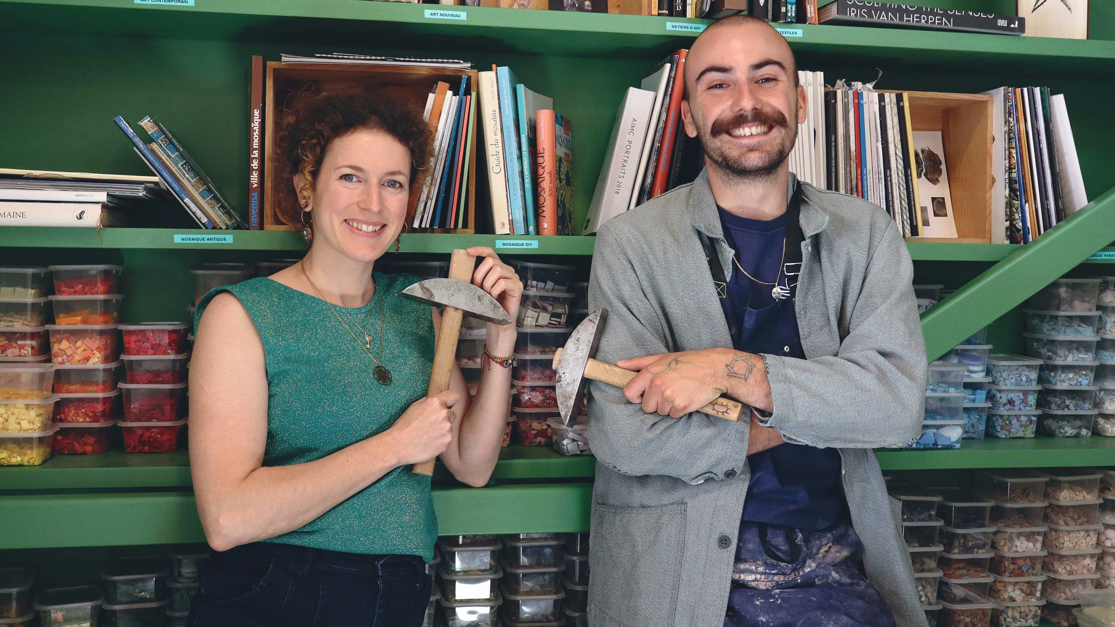 Learn Contemporary Mosaic with Emilie & Victor in France | VAWAA