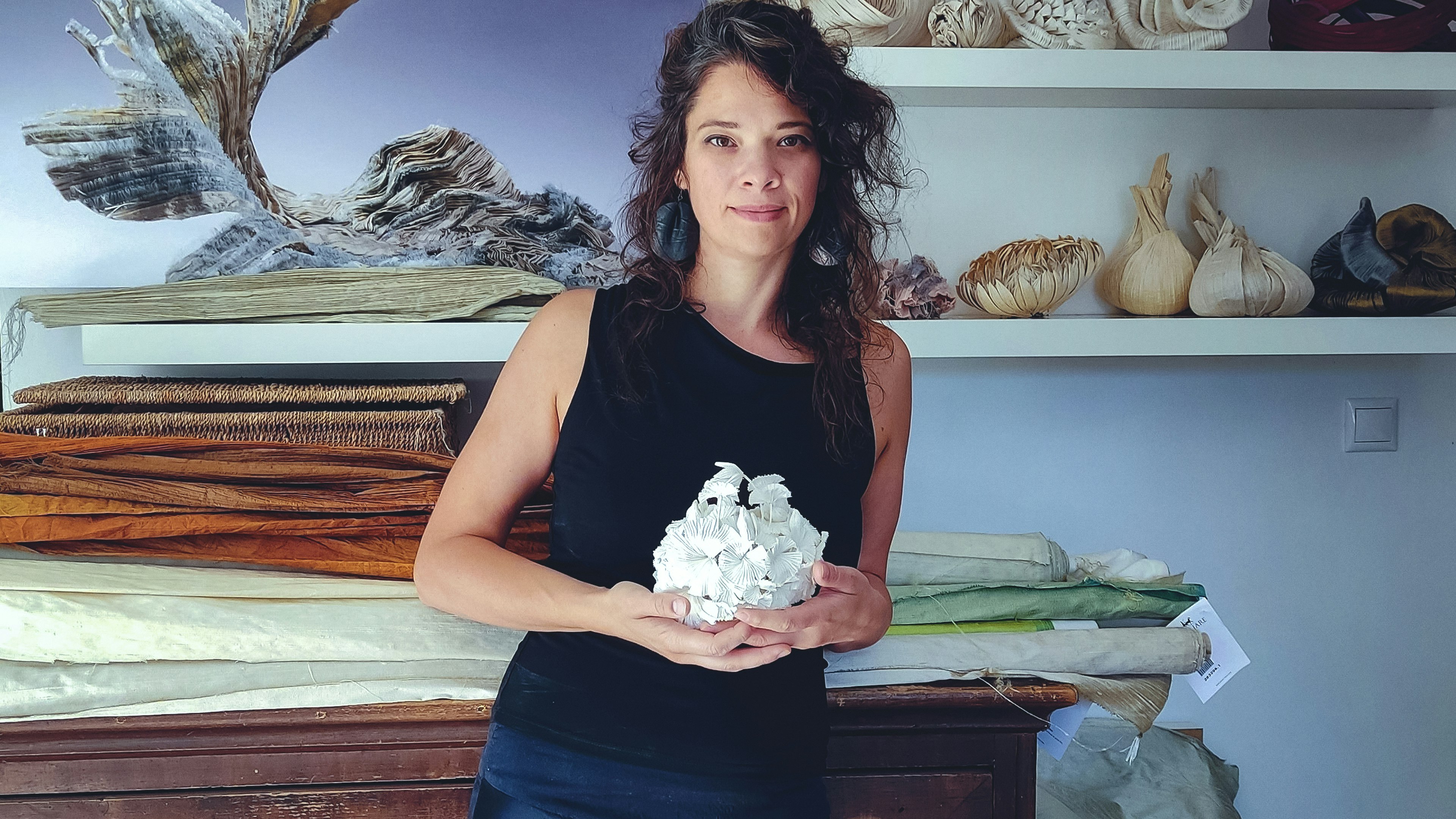 Learn Sculpting Silk Using Pin-Tuck with Kinga in Hungary | VAWAA